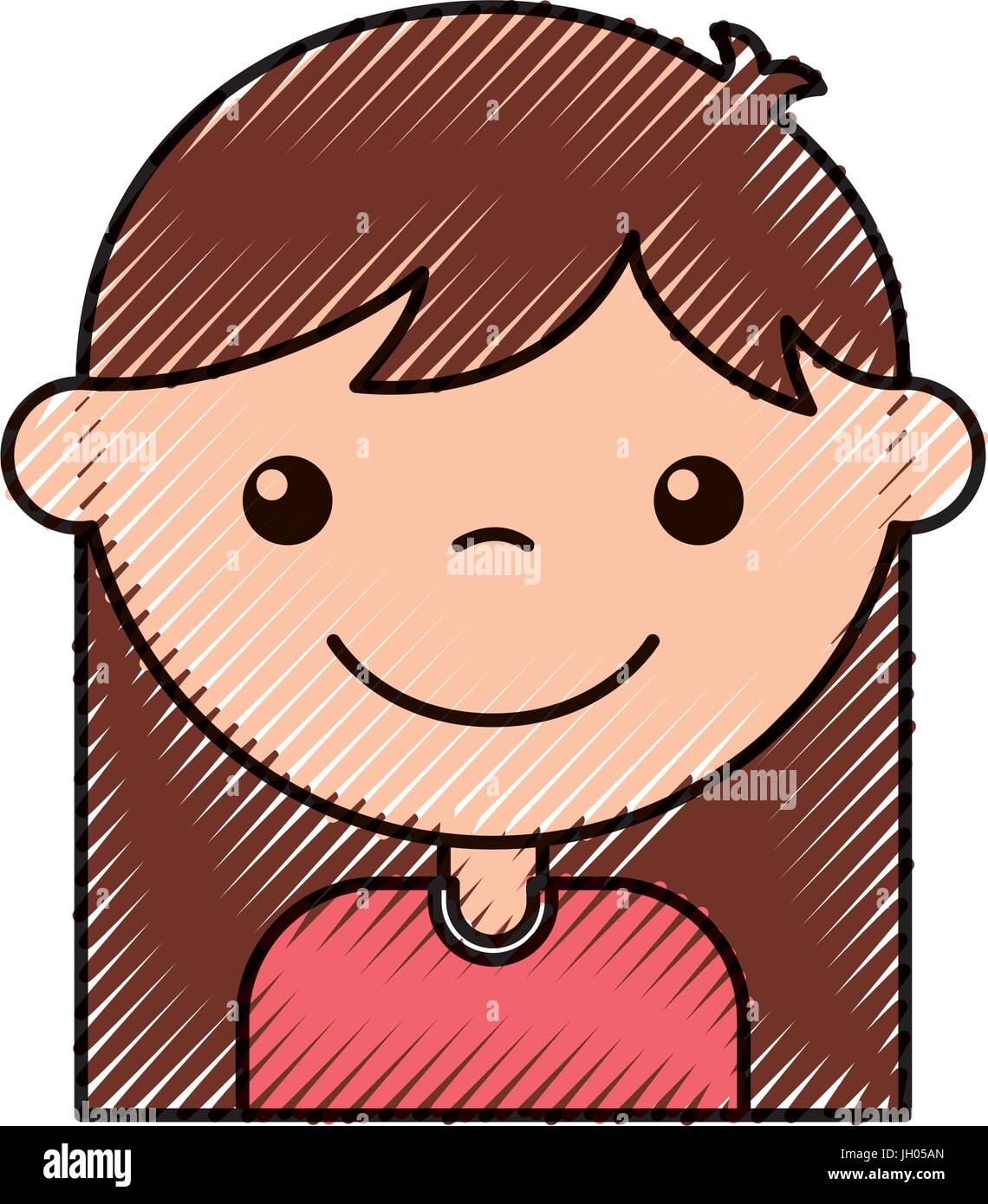 cute girl character icon Stock Vector Image & Art - Alamy