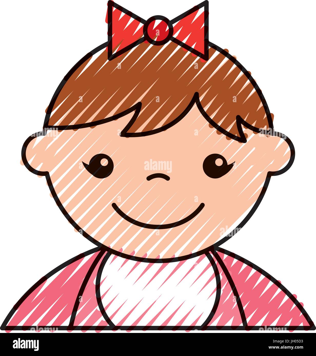 cute girl baby avatar character Stock Vector Image & Art - Alamy