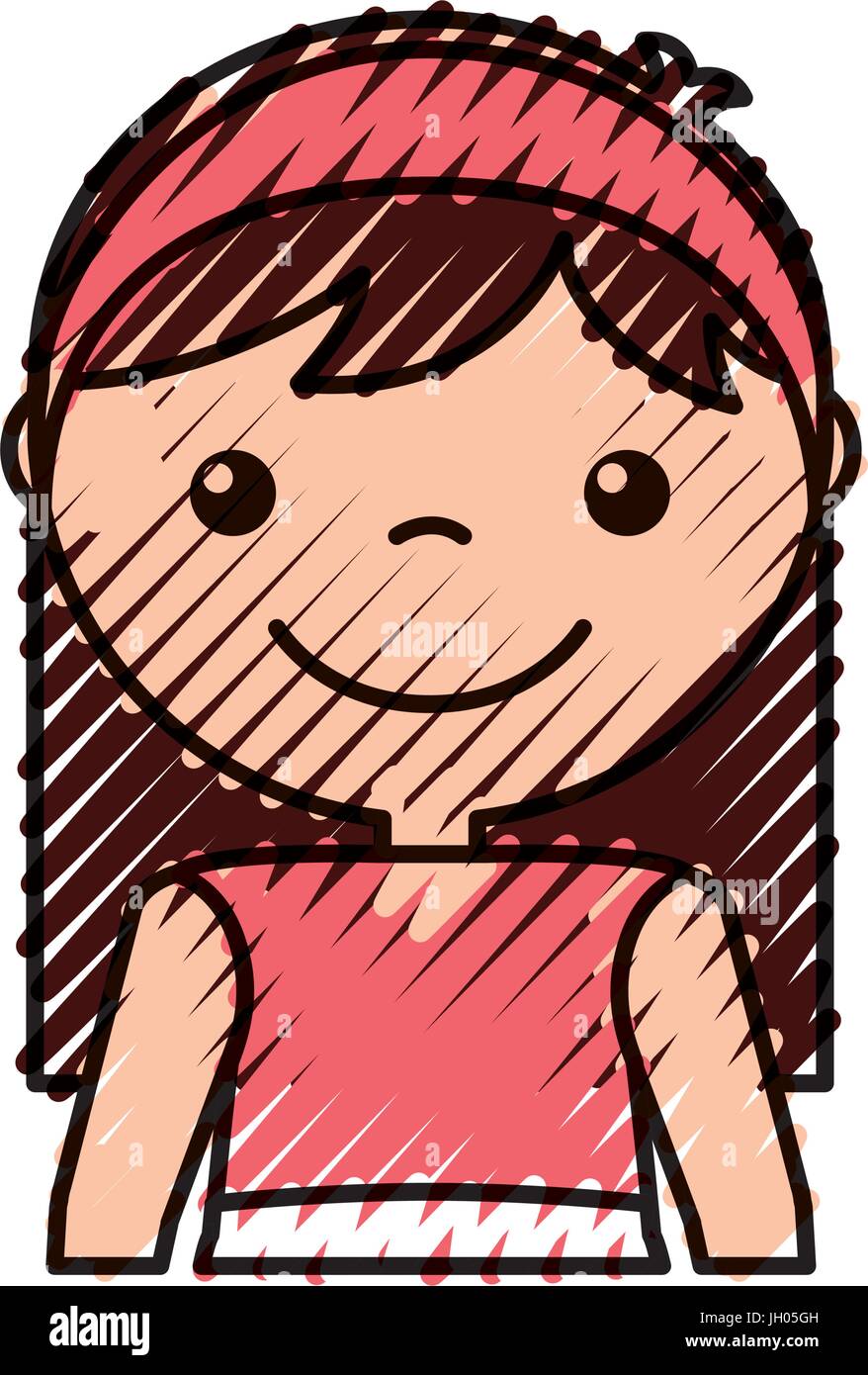 cute girl character icon Stock Vector Image & Art - Alamy