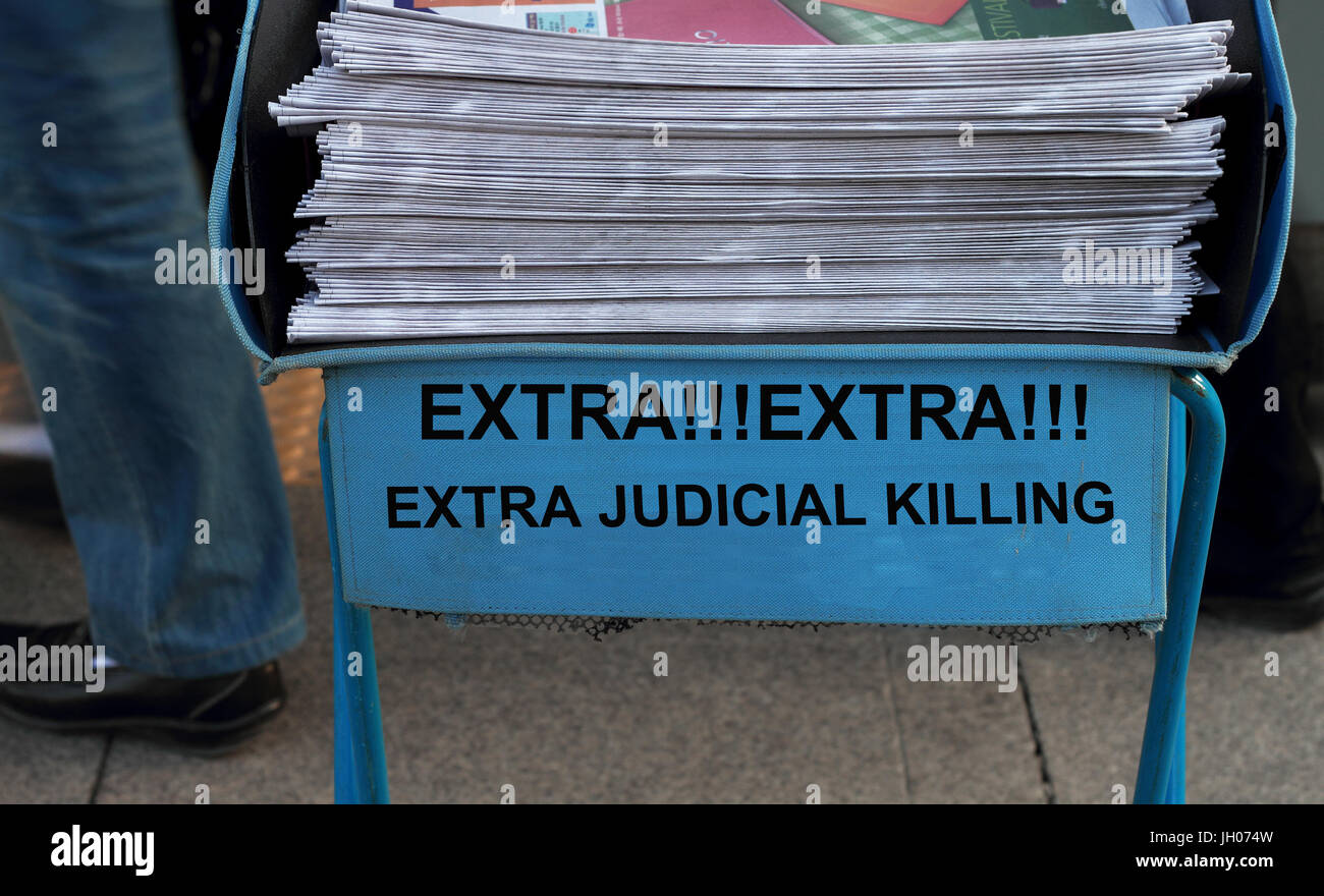 Newspaper stack - take one of these newspaper in the subway entrance ...
