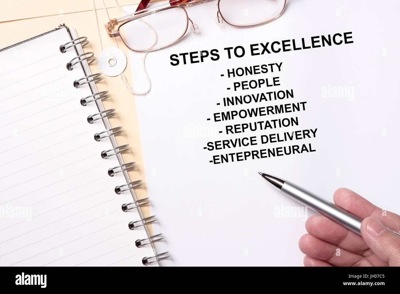 7 steps to excellence concept- many uses in the manufacturing industry ...