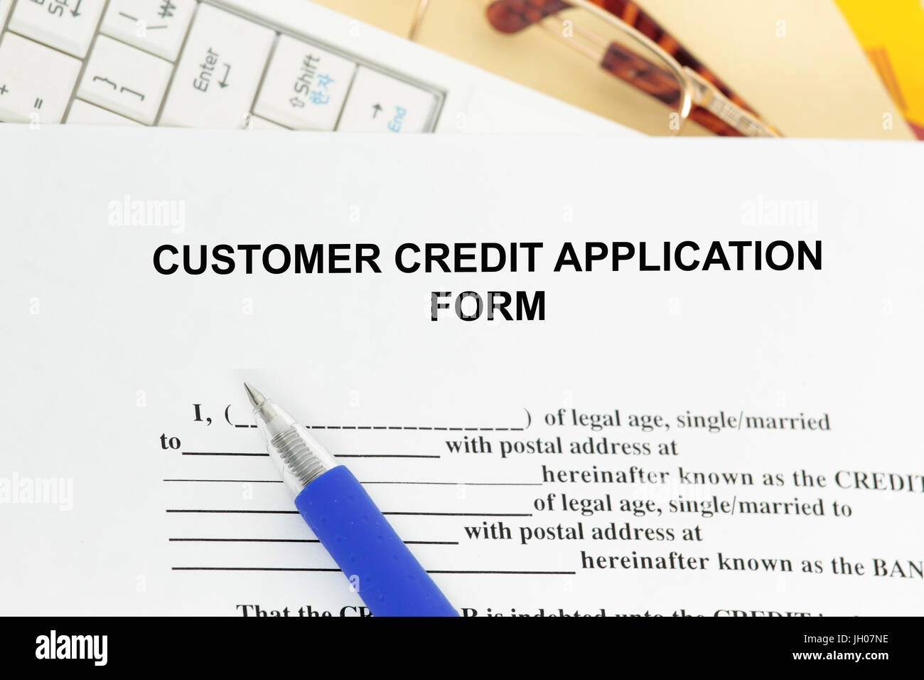 Blank form hi-res stock photography and images - Alamy