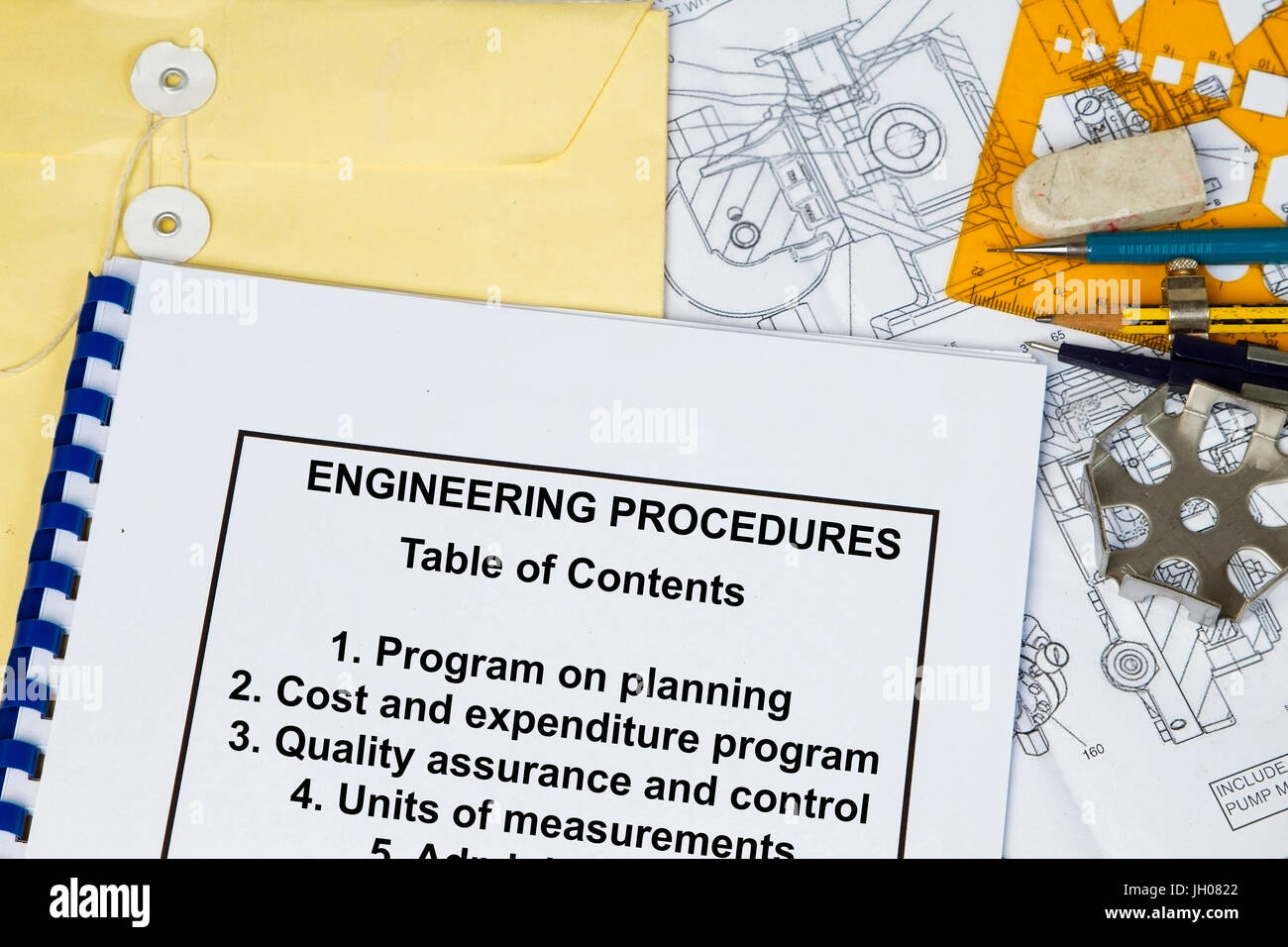Instruction manual blueprint hi-res stock photography and images - Alamy