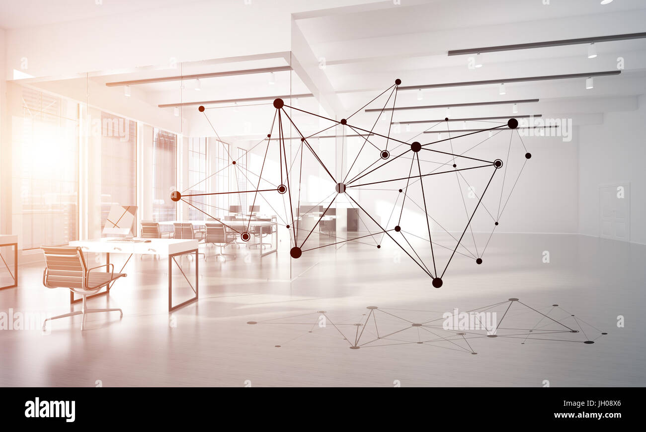 Networking and wireless connection as concept for effective modern ...