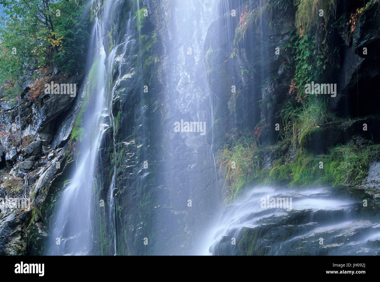 Silver Falls, Wenatchee National Forest, Washington Stock Photo - Alamy