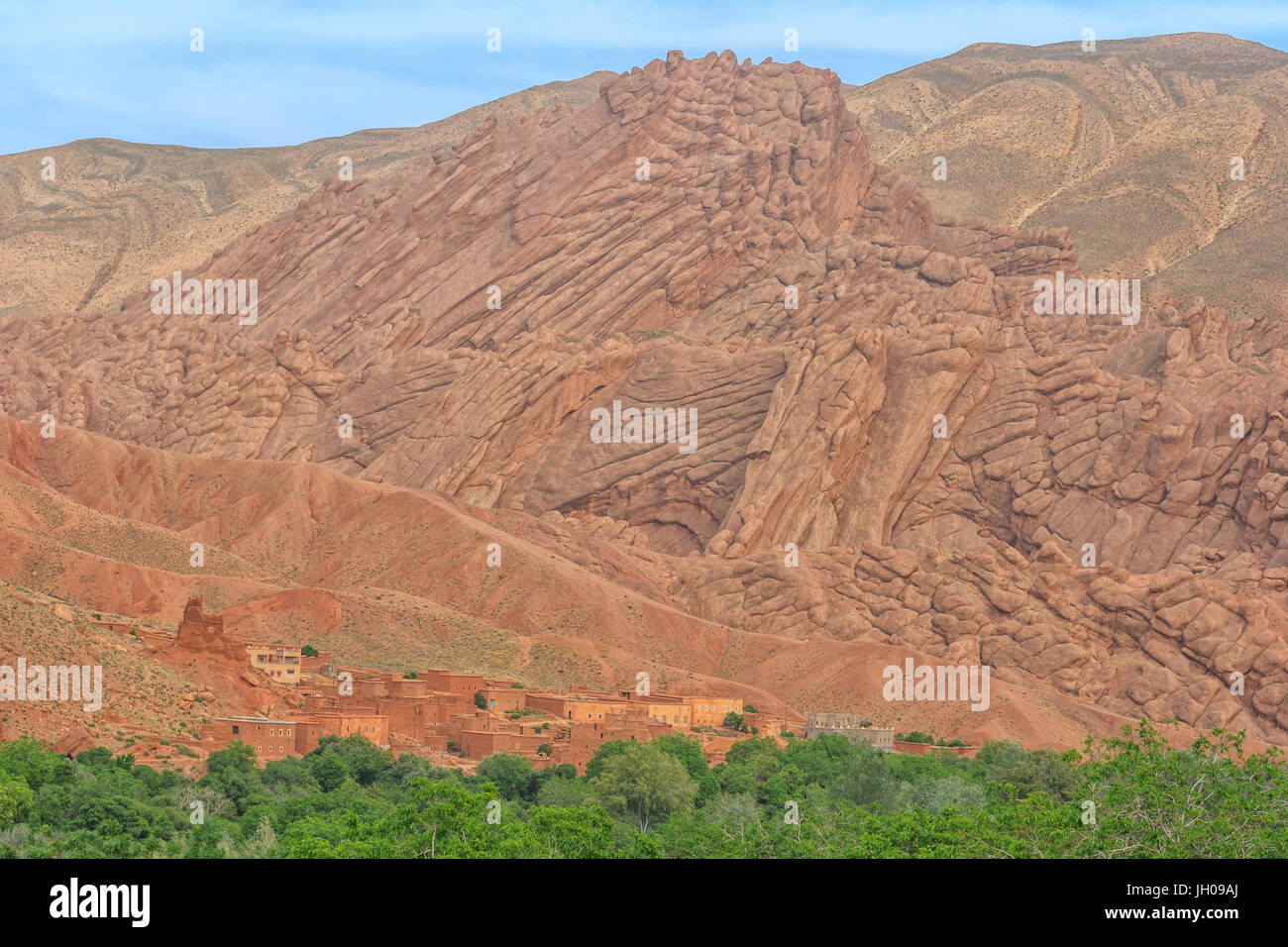 Tectonized sandstone in the Draa Valley Stock Photo - Alamy