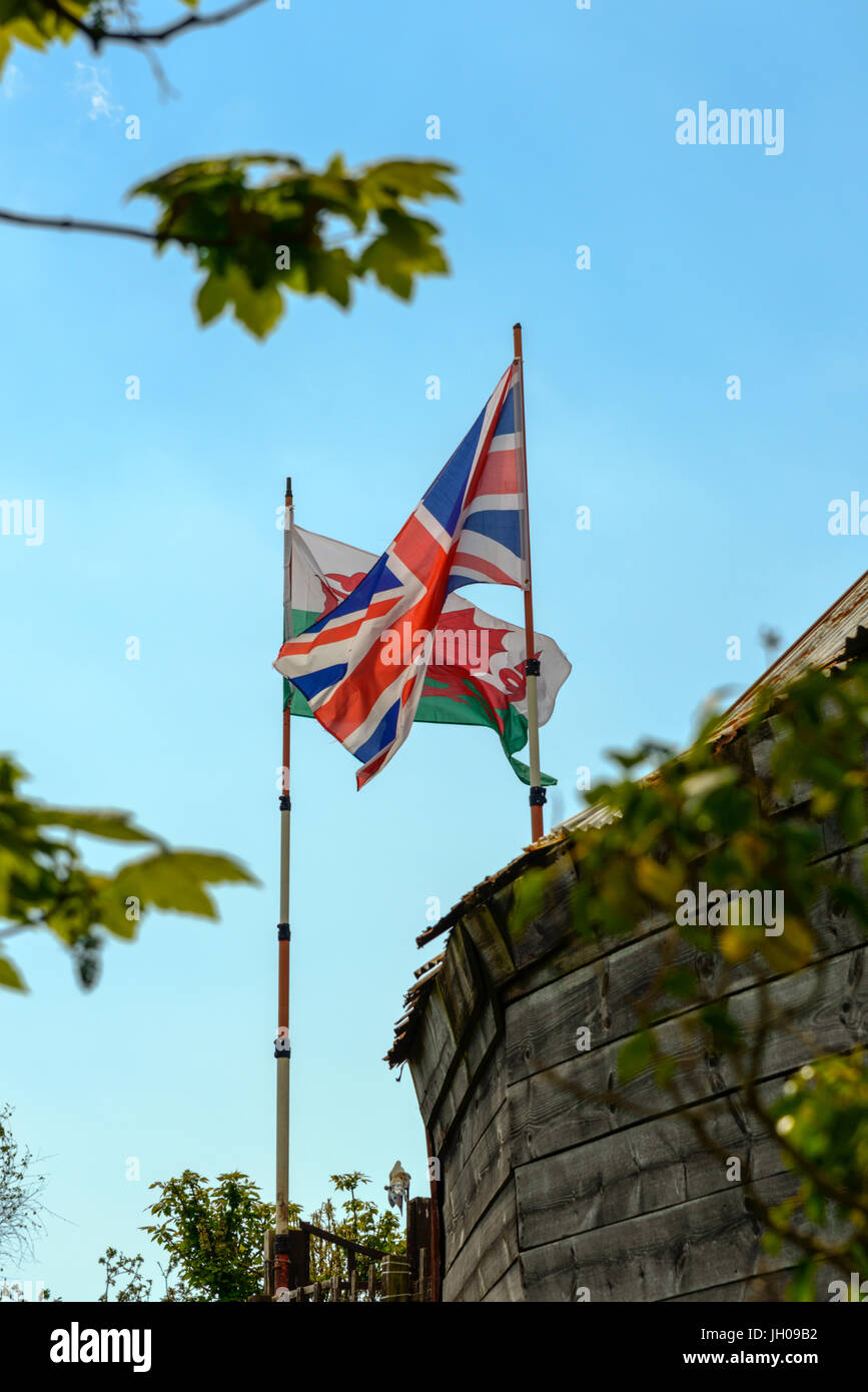 Welsh flag union jack hi-res stock photography and images - Alamy