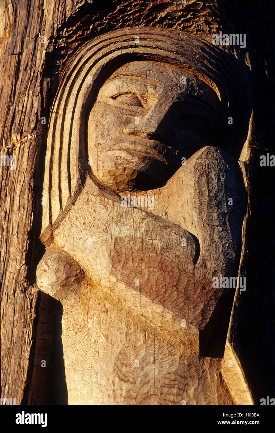 Primitive Women in Court of the Cedars by Dudley Carter, Columbia Gorge ...