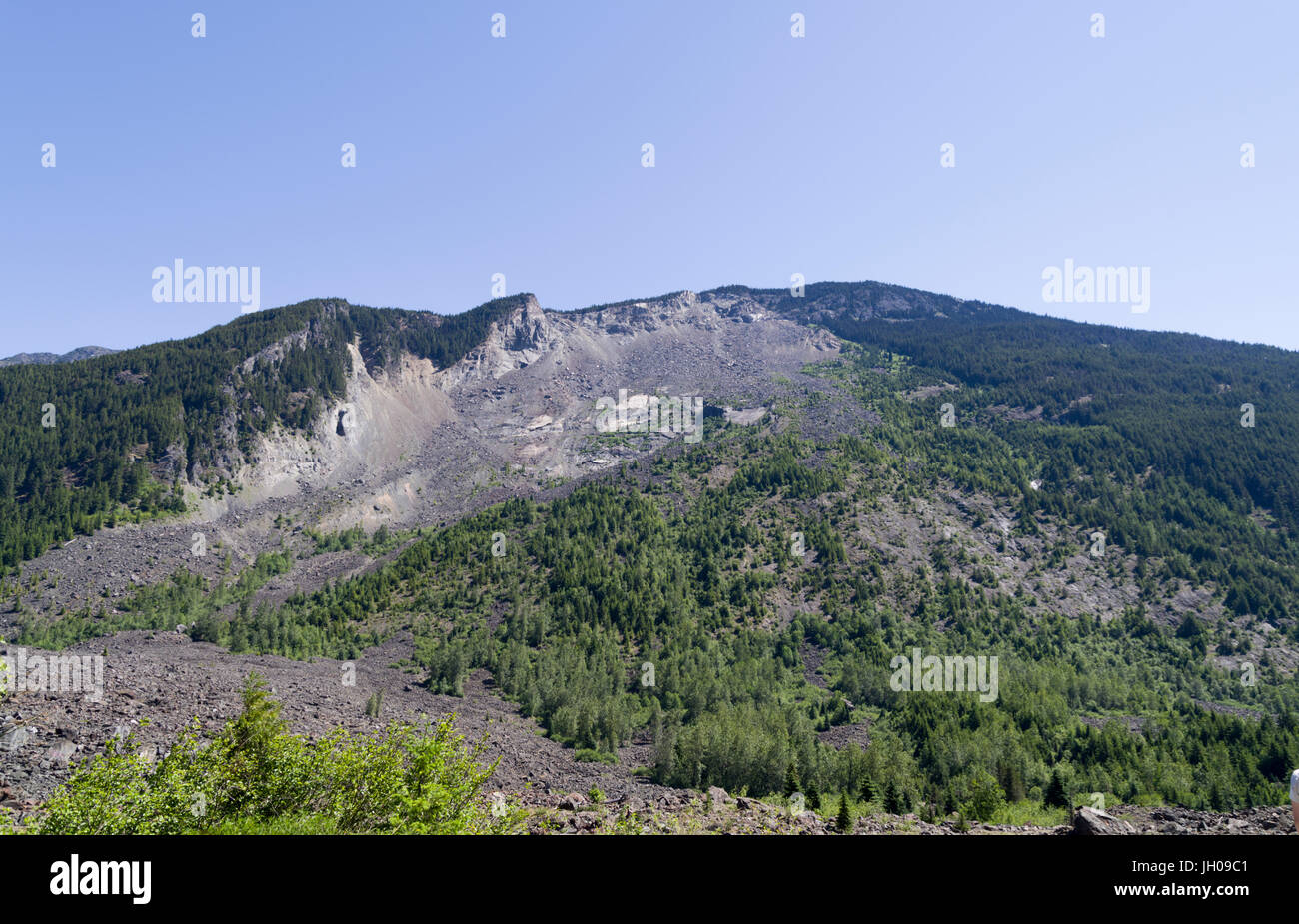 The Hope landslide is the largest landslide recorded in Canada. It ...