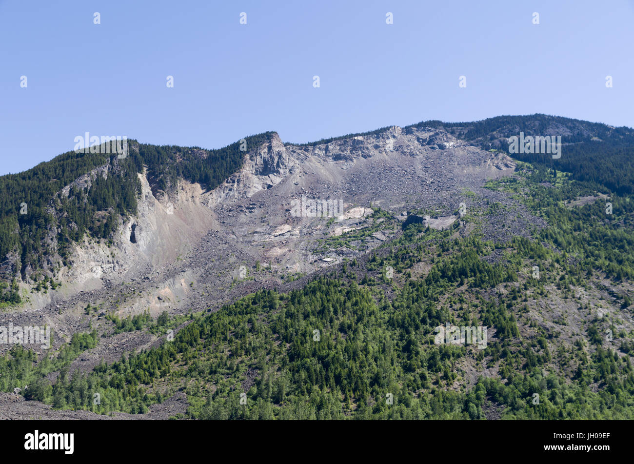 The Hope landslide is the largest landslide recorded in Canada. It ...