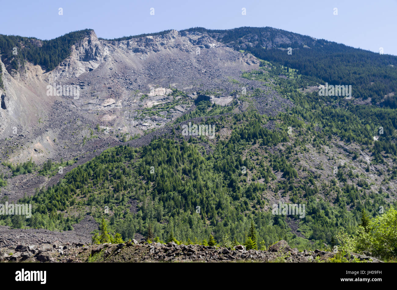 The Hope landslide is the largest landslide recorded in Canada. It ...