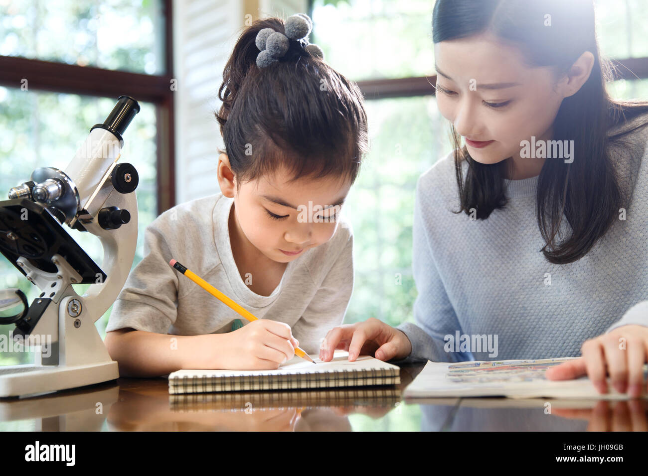 Chinese Mother And Child Study High Resolution Stock Photography and ...