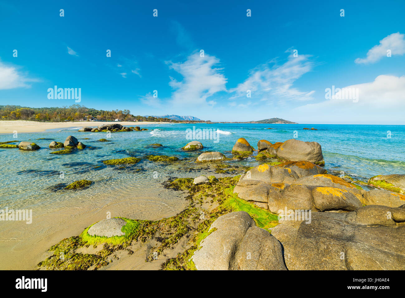 Sand and rocks in Orri beach Stock Photo - Alamy