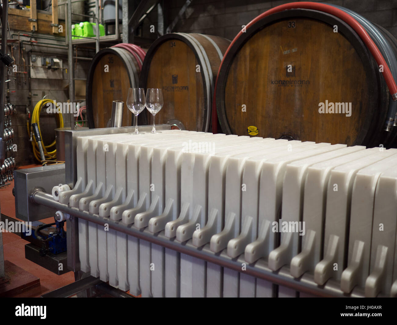 Production of wine cellar hi-res stock photography and images - Alamy