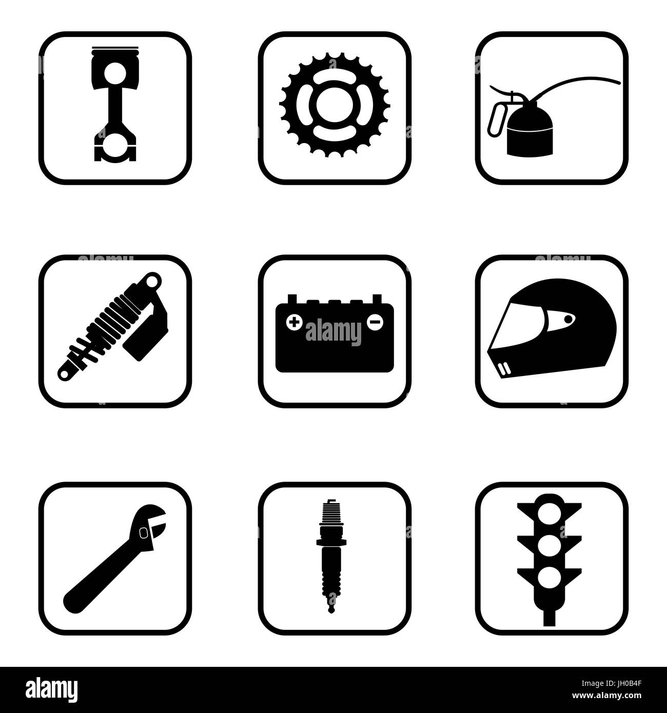 Race icons on white background. Vector illustration Stock Vector Image ...