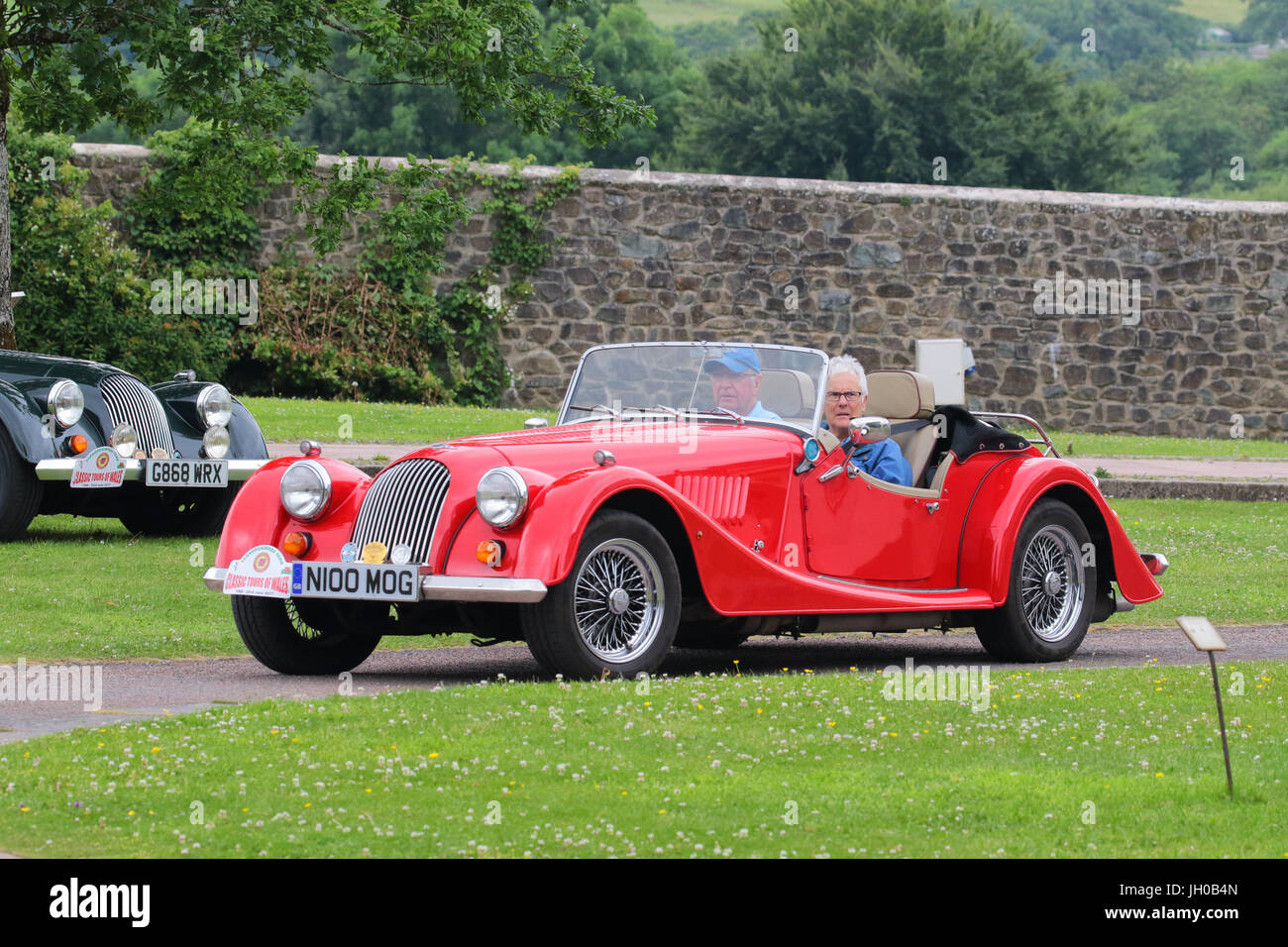 Red morgan car Stock Photo - Alamy