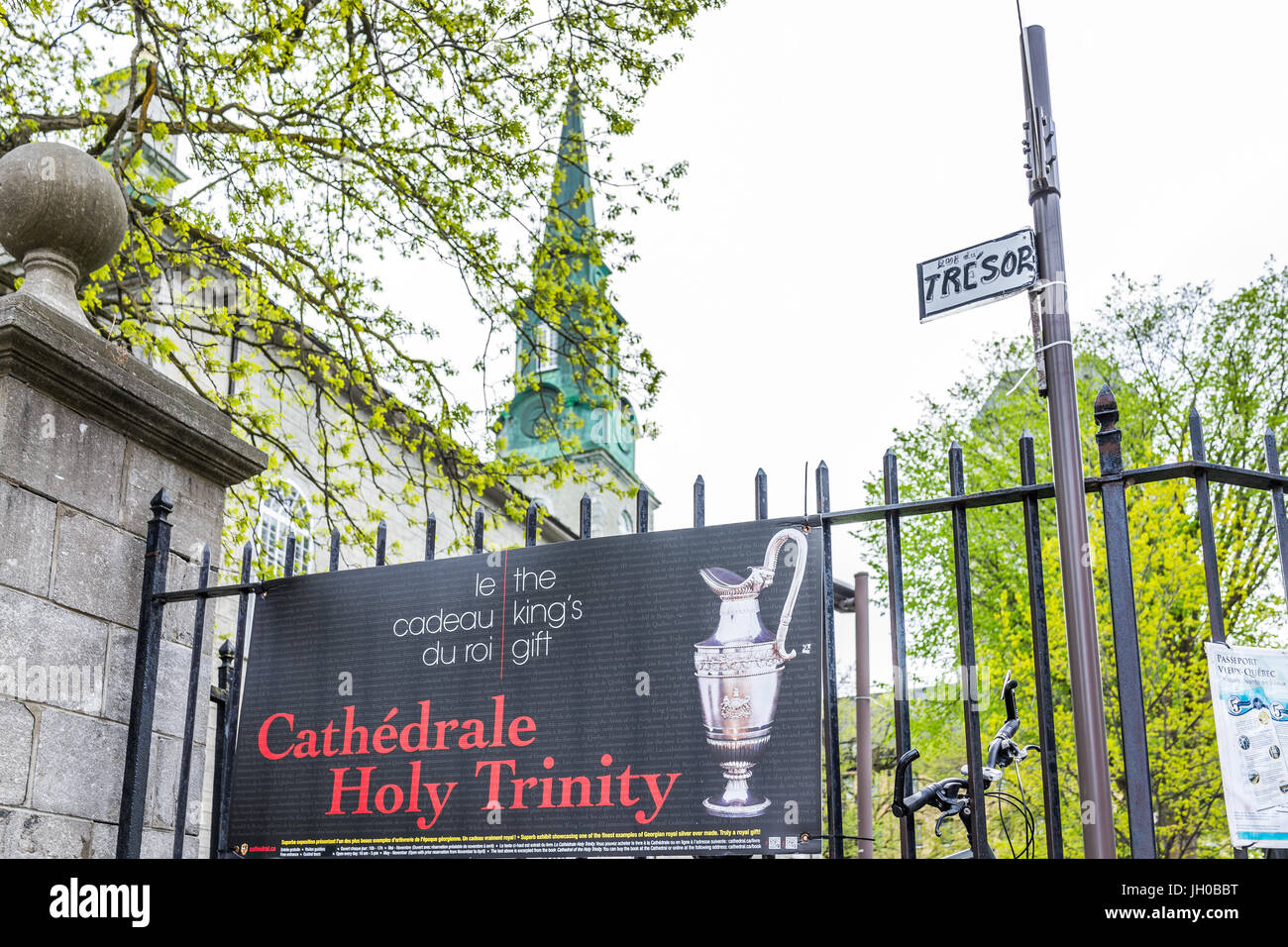 Quebec city old town sign hi-res stock photography and images - Alamy