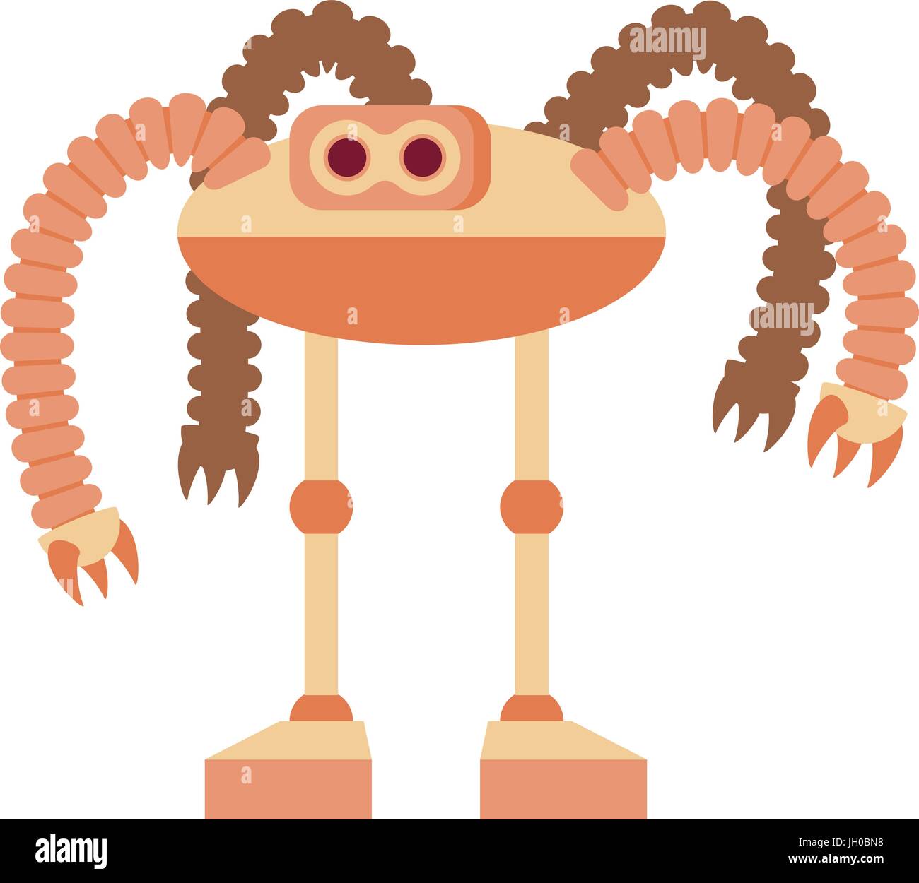 Cartoon character octopus cyborg hi-res stock photography and images ...