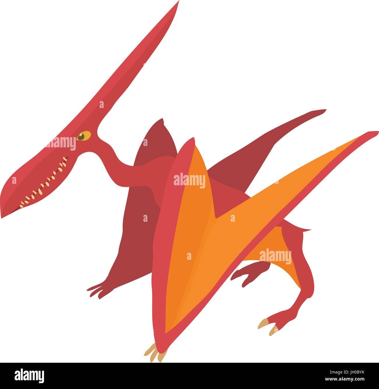 Pterodactyl icon, cartoon style Stock Vector Image & Art - Alamy