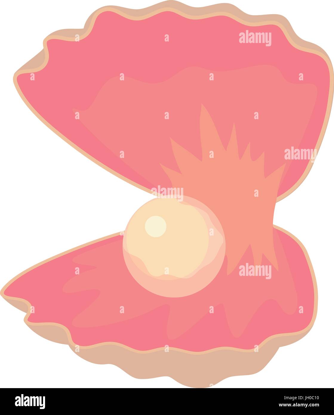 Pearl shell icon, cartoon style Stock Vector Image & Art - Alamy