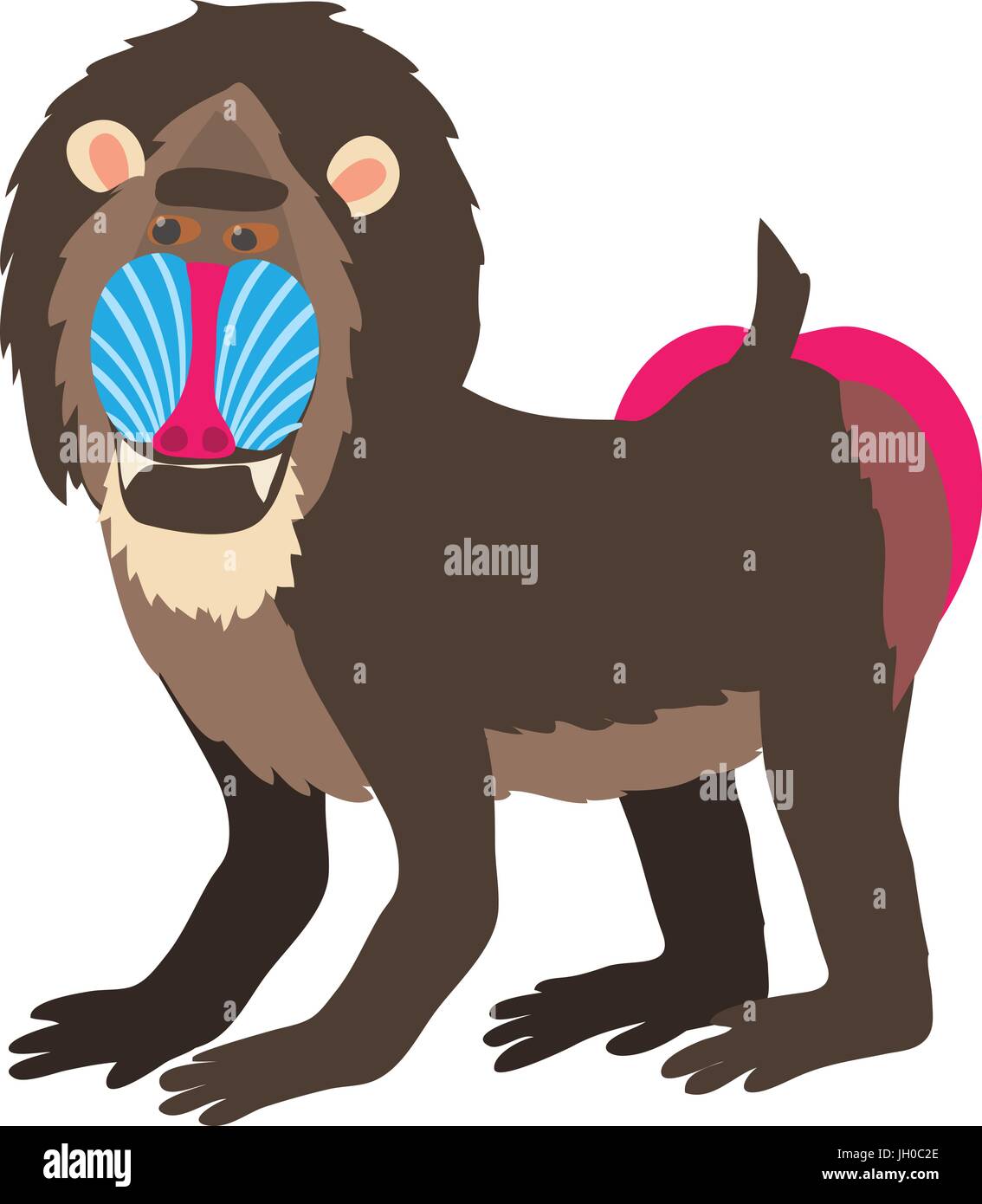 Mandrill icon, cartoon style Stock Vector Image & Art - Alamy