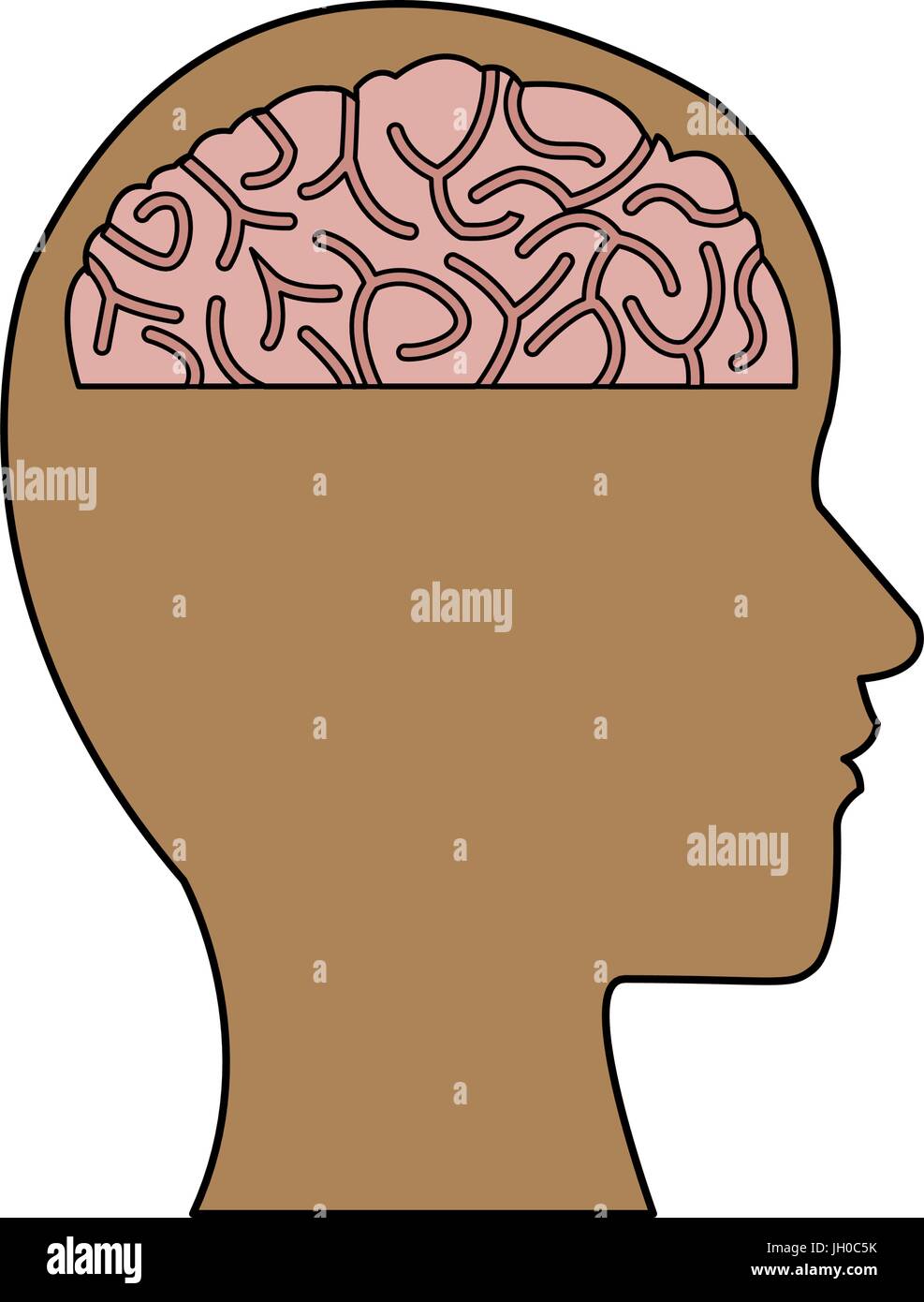 human head and brain mind concept Stock Vector Image & Art - Alamy