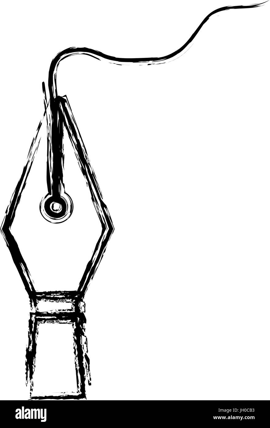 writing pen head ink classic icon Stock Vector Image & Art - Alamy