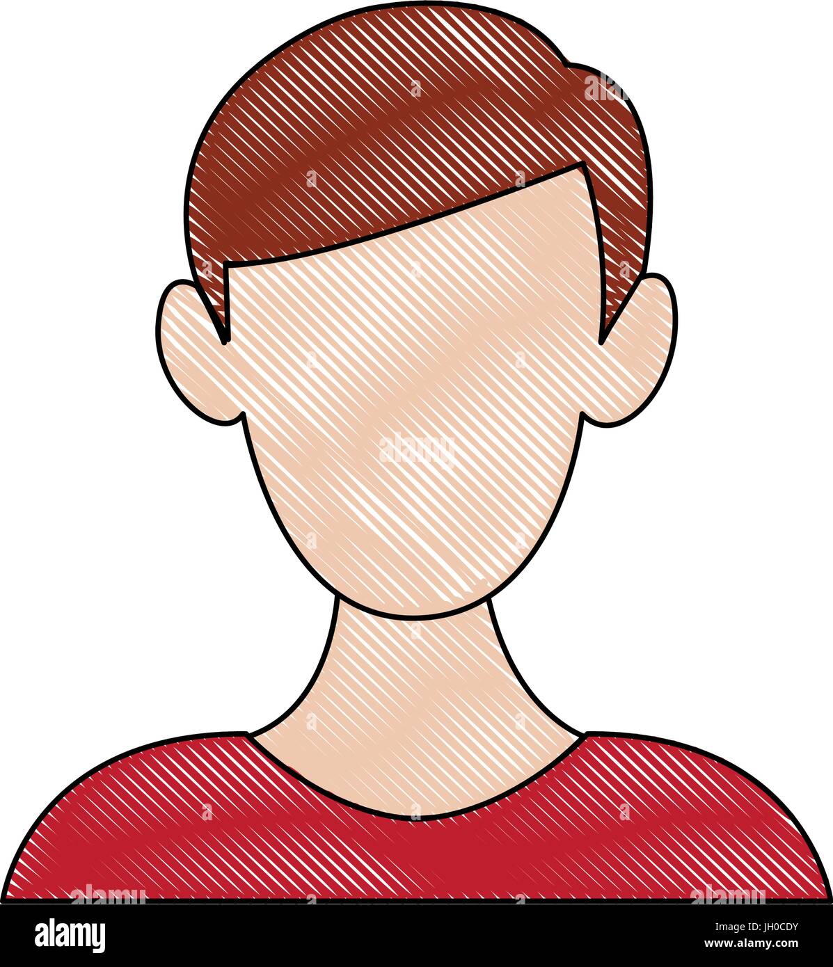 young man character front view portrait Stock Vector Image & Art - Alamy