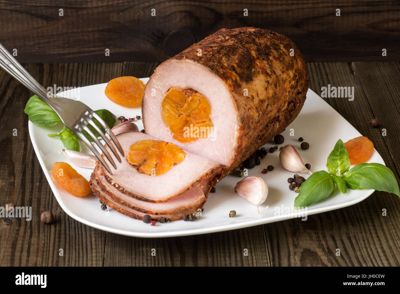 tasty homemade ham Stock Photo - Alamy