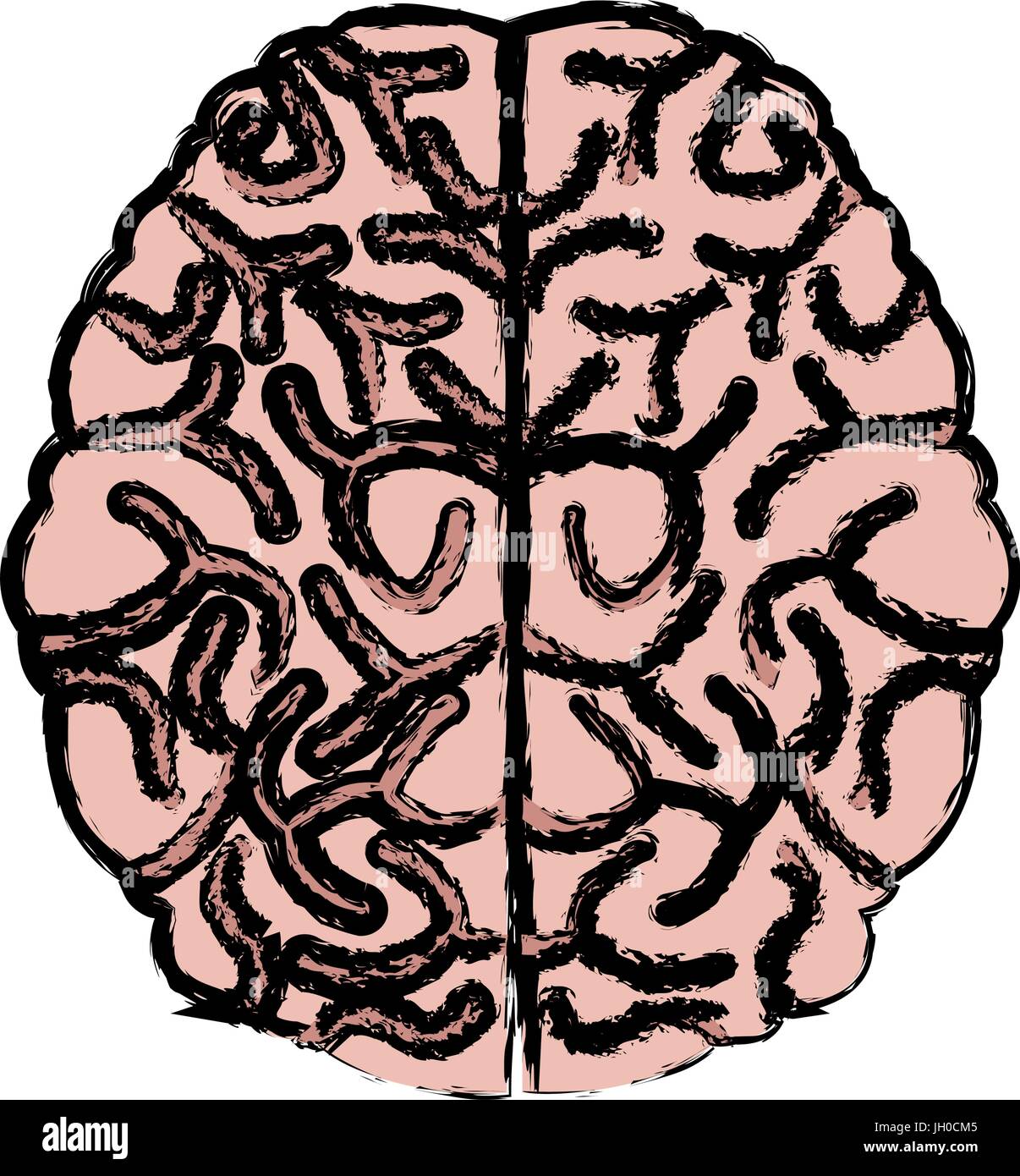 human brain idea creativity thinking memory image Stock Vector Image ...