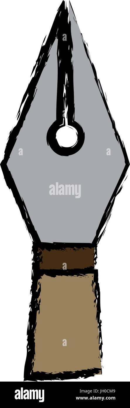 writing pen head ink classic icon Stock Vector Image & Art - Alamy