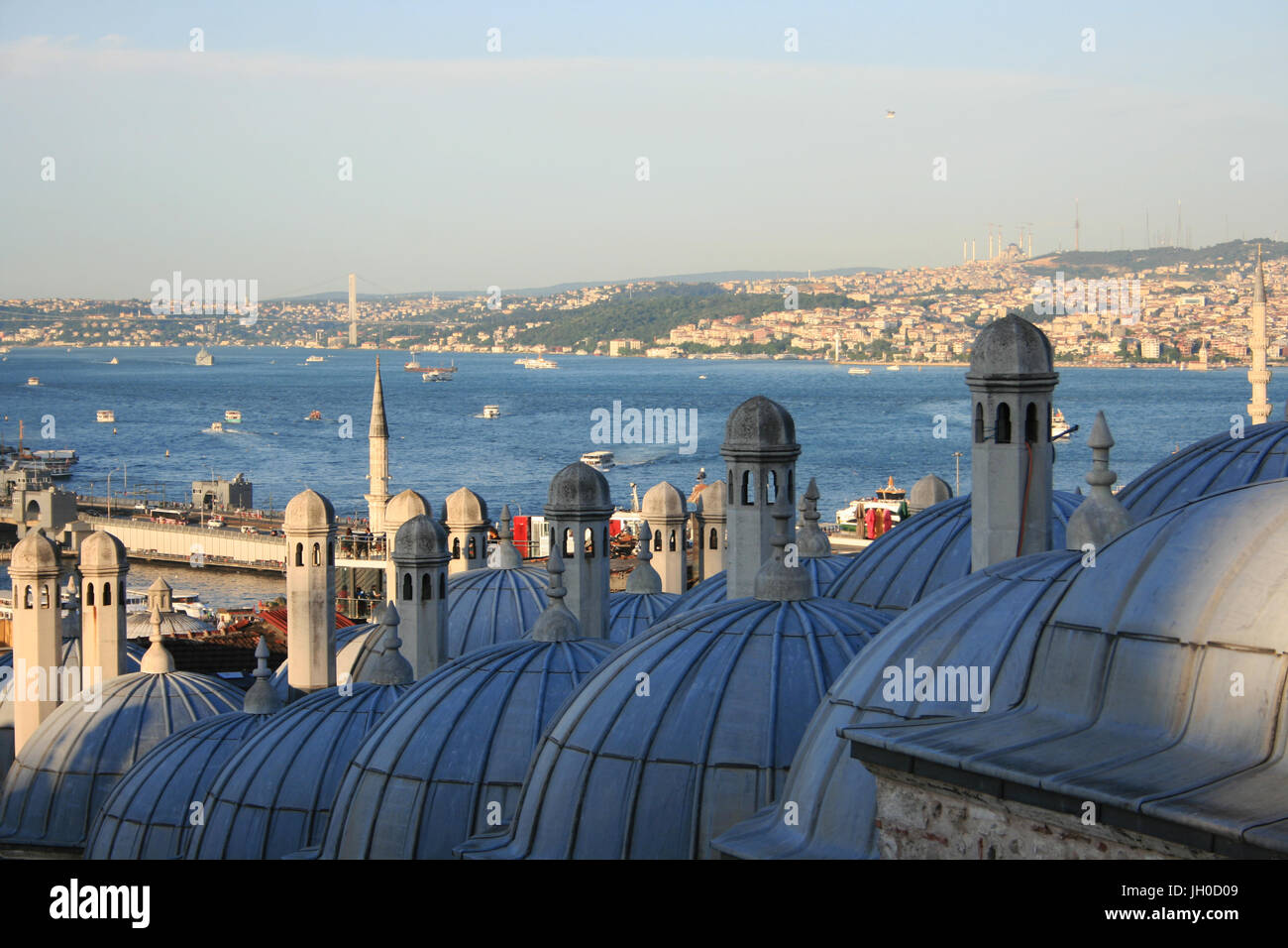 Domes of Complex of Suleymaniye Mosque in Istanbul, Turkey Stock Photo ...