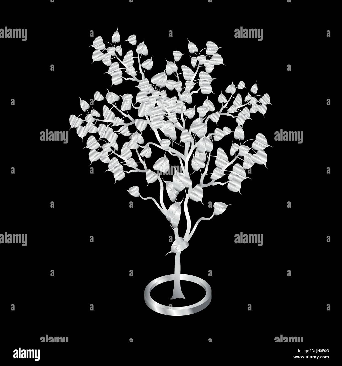 Buddha bodhi tree Stock Vector Images - Alamy