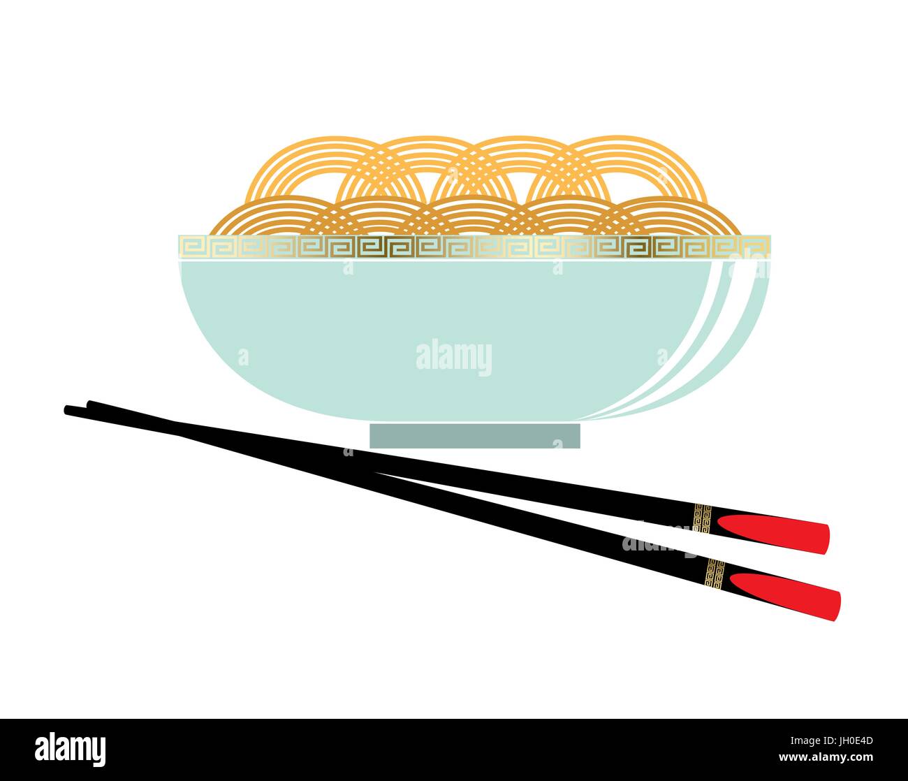 Black rice red chopsticks Stock Vector Images - Alamy