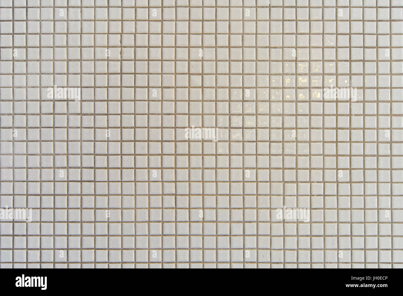 Mosaic tiles wall texture of white for background Stock Photo - Alamy