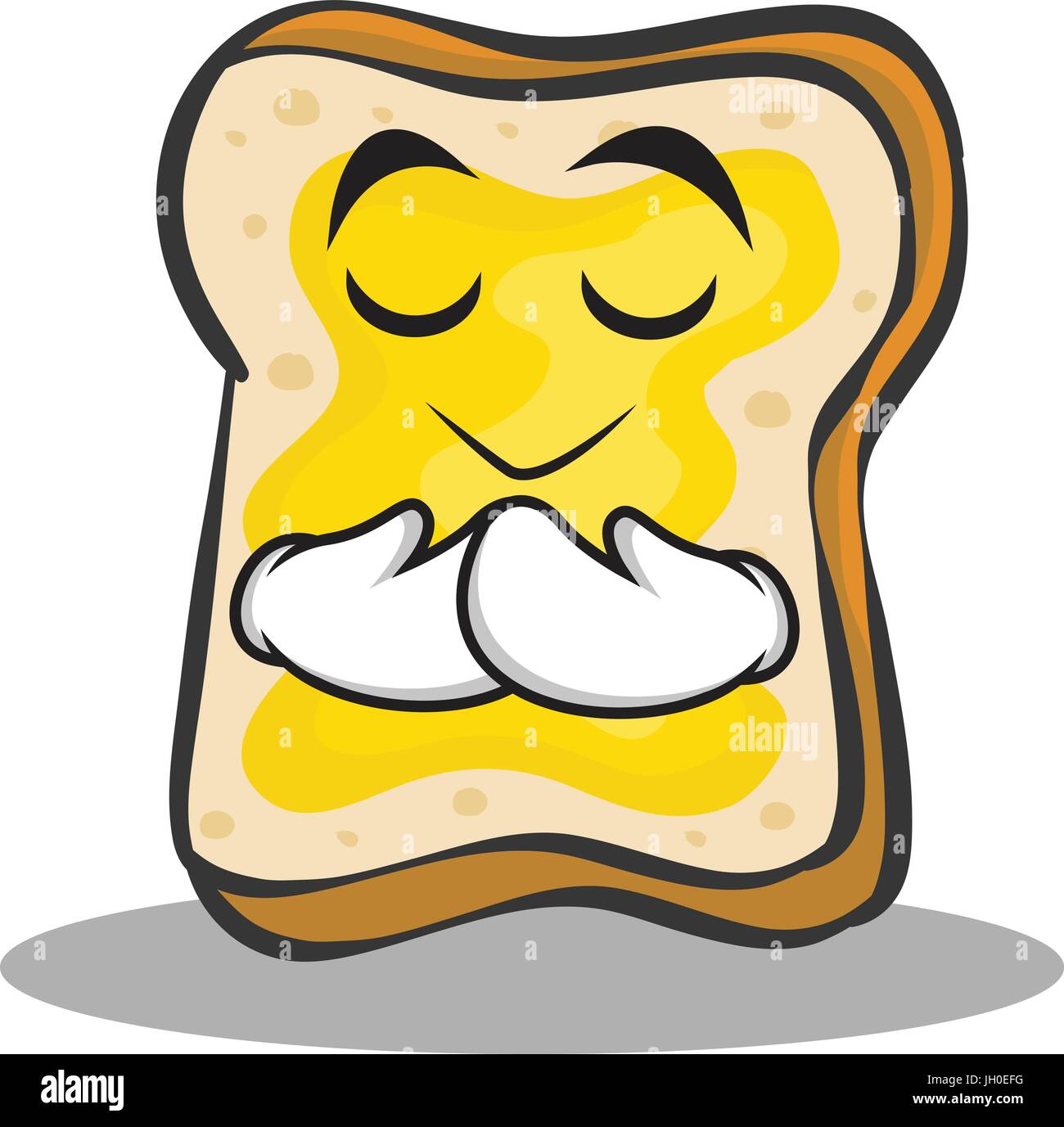 Praying face bread character cartoon Stock Vector Image & Art - Alamy