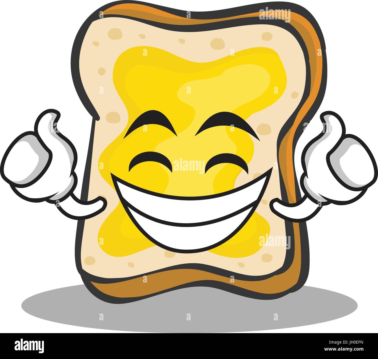 Proud face bread character cartoon Stock Vector Image & Art - Alamy