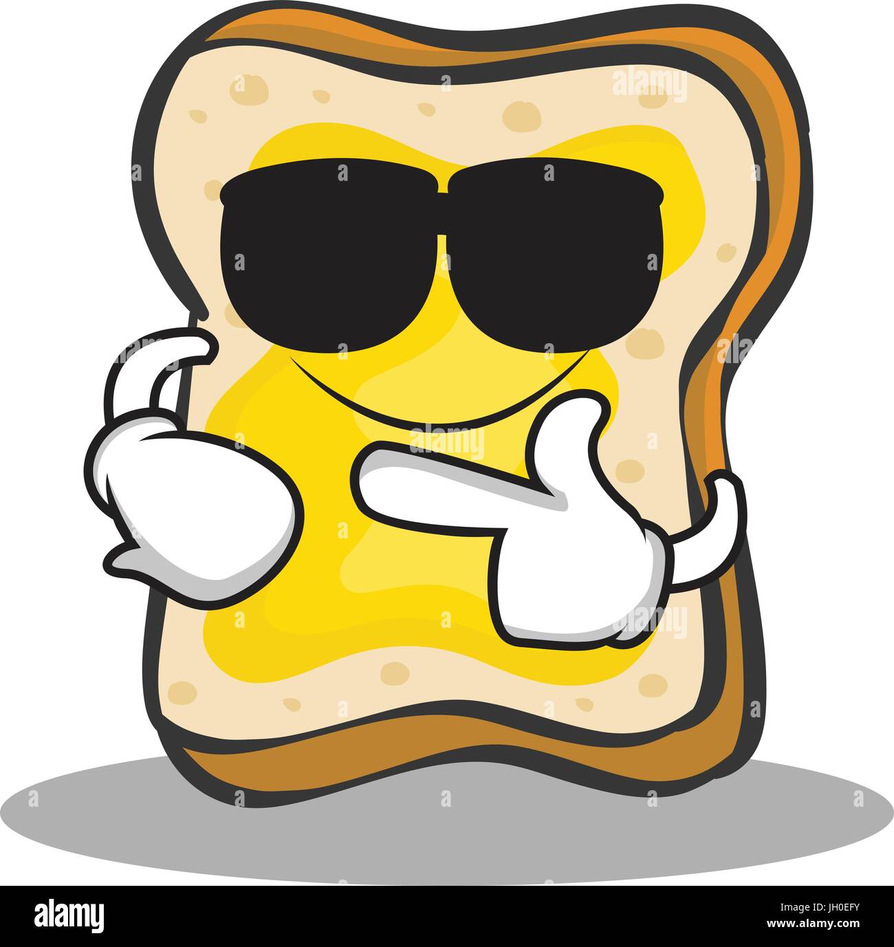 Super cool bread character cartoon Stock Vector Image & Art - Alamy