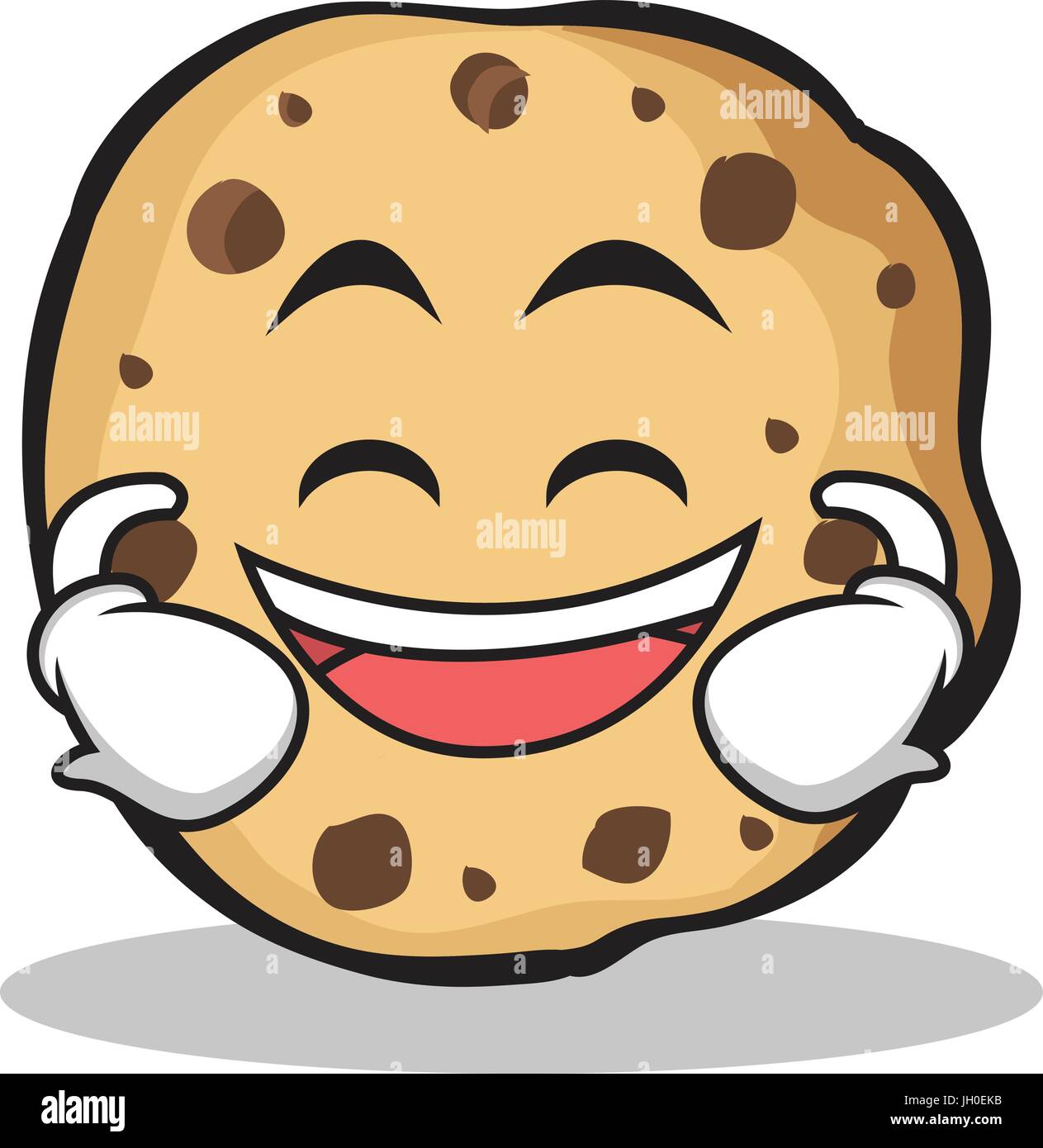 Laughing sweet cookies character cartoon Stock Vector Image & Art - Alamy