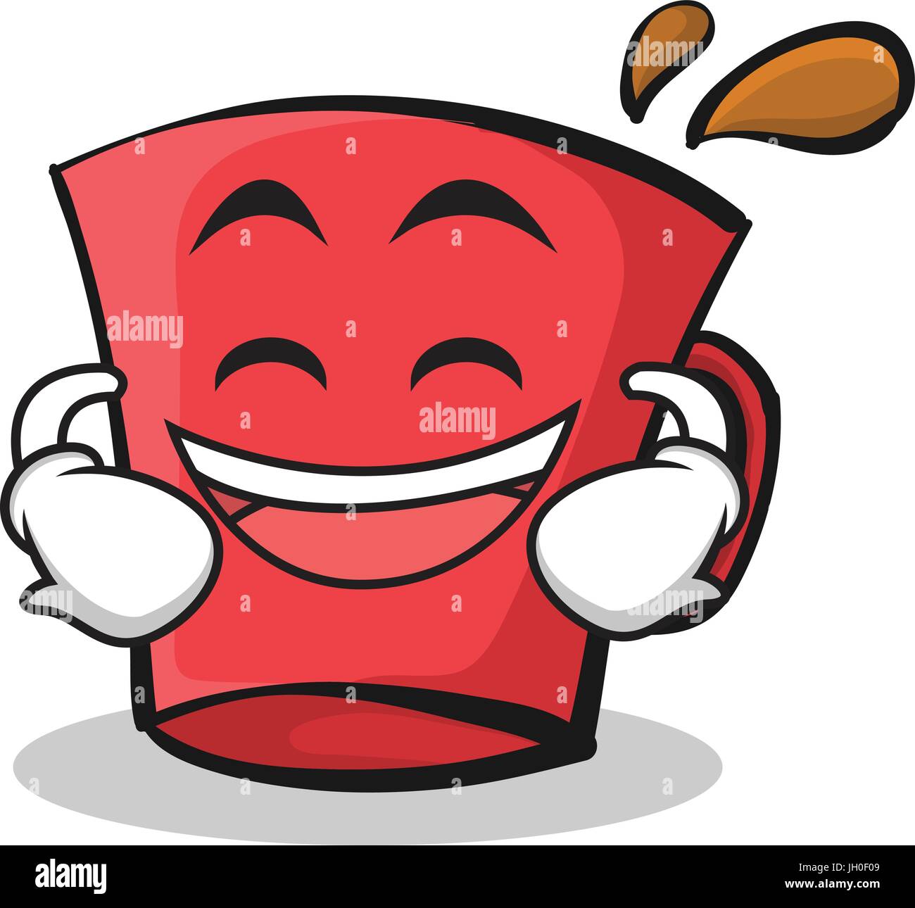 Laughing red glass character cartoon Stock Vector Image & Art - Alamy