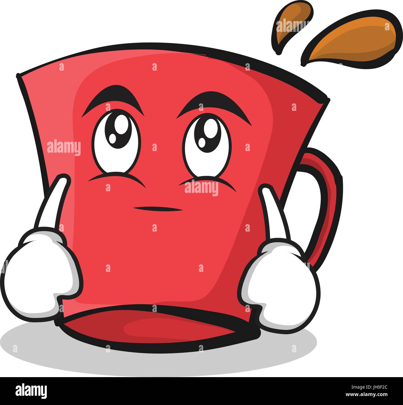 Eye roll red glass character cartoon Stock Vector Image & Art - Alamy