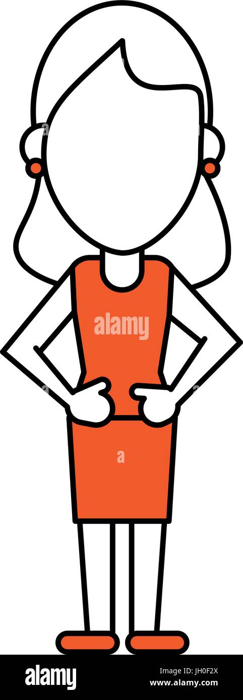 Standing woman design Stock Vector Image & Art - Alamy