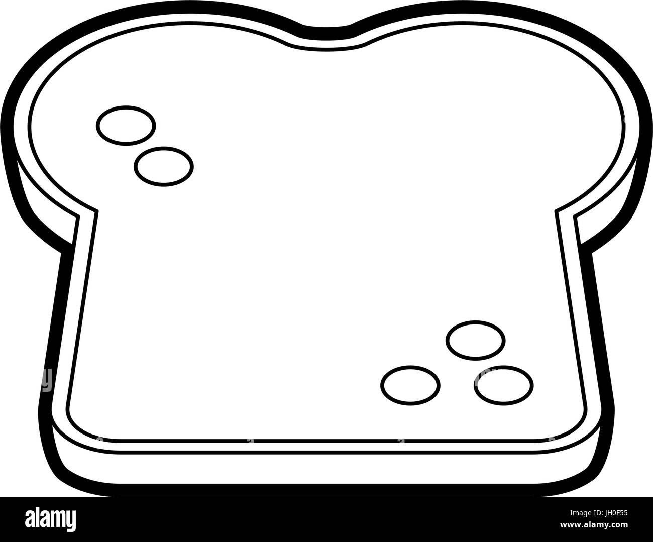 bread slice vector illustration Stock Vector Image & Art - Alamy