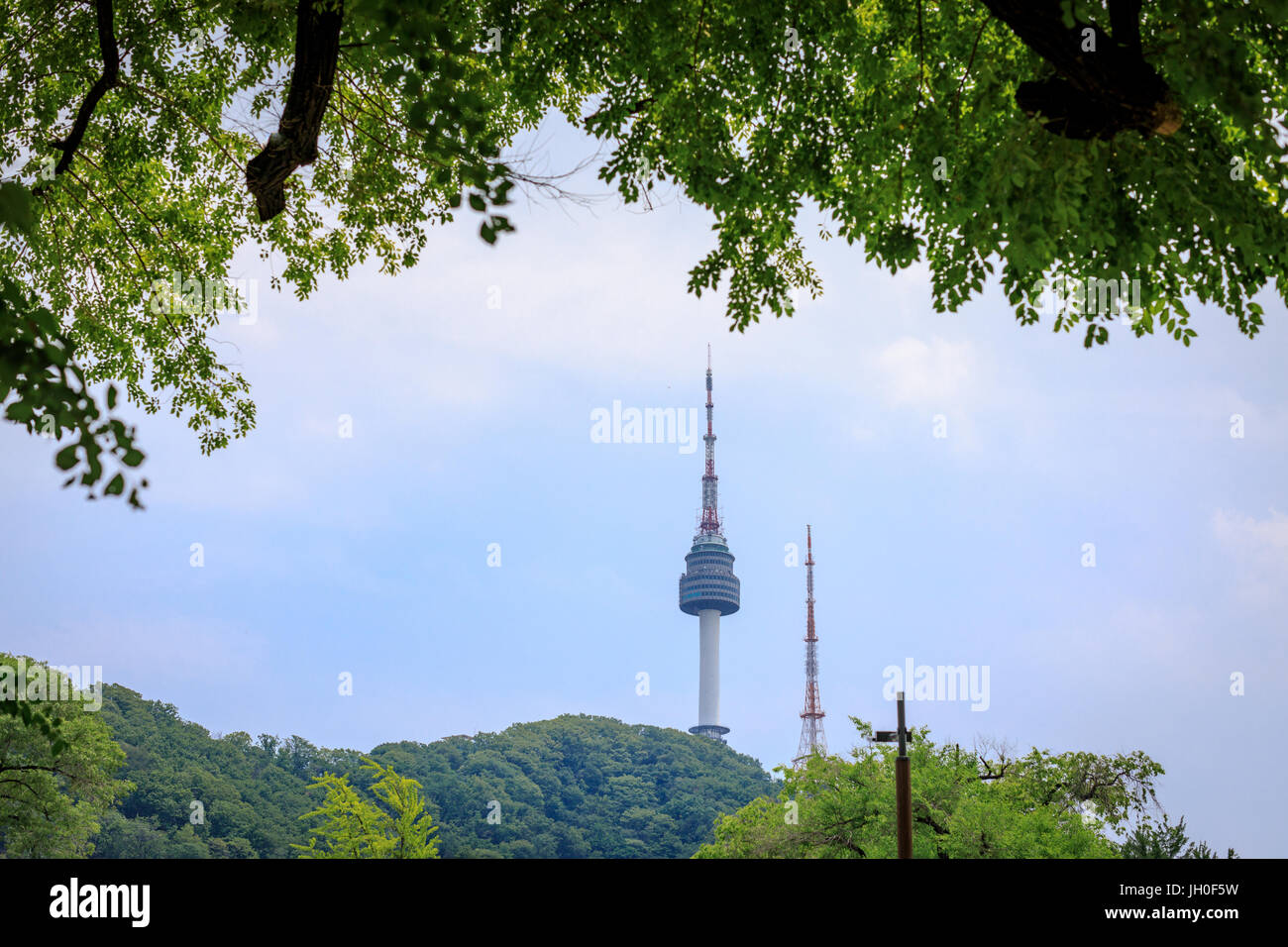 Jun 20, 2017 Namsan Public Park and Seoul Tower in Seoul city, South ...