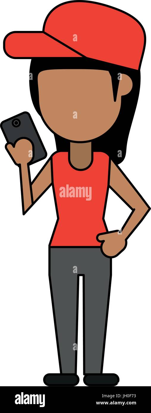 standing woman vector illustration Stock Vector Image & Art - Alamy