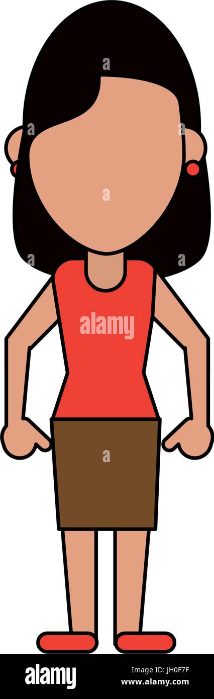 standing woman vector illustration Stock Vector Image & Art - Alamy