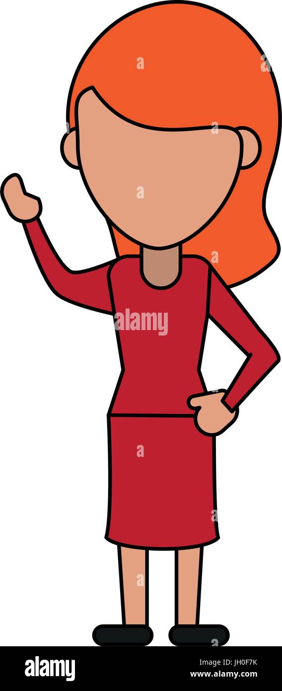 standing woman vector illustration Stock Vector Image & Art - Alamy