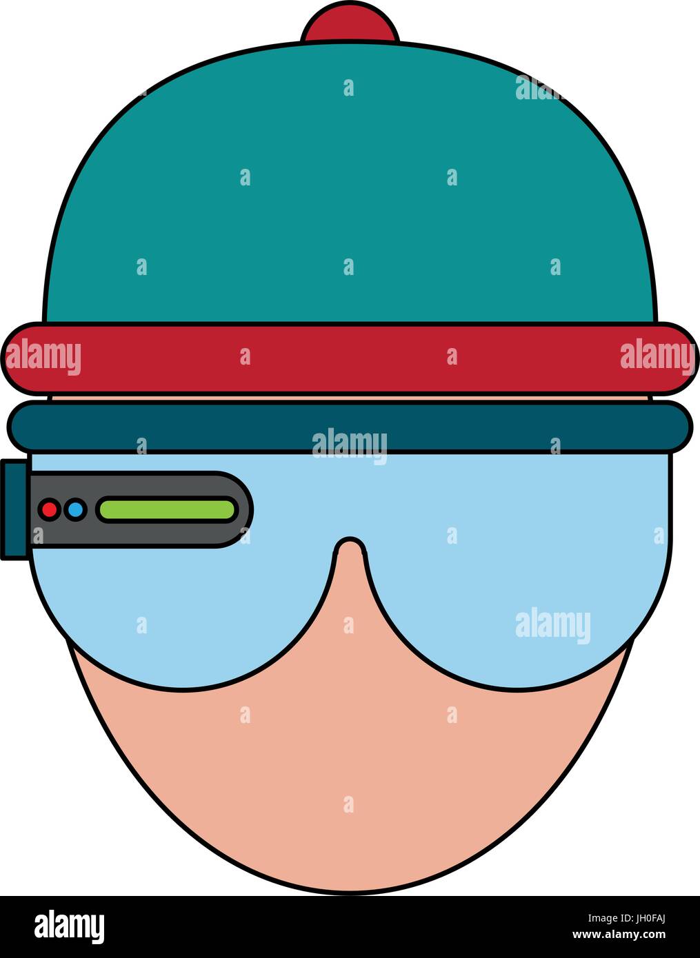 Virtual reality vector illustration Stock Vector Image & Art - Alamy