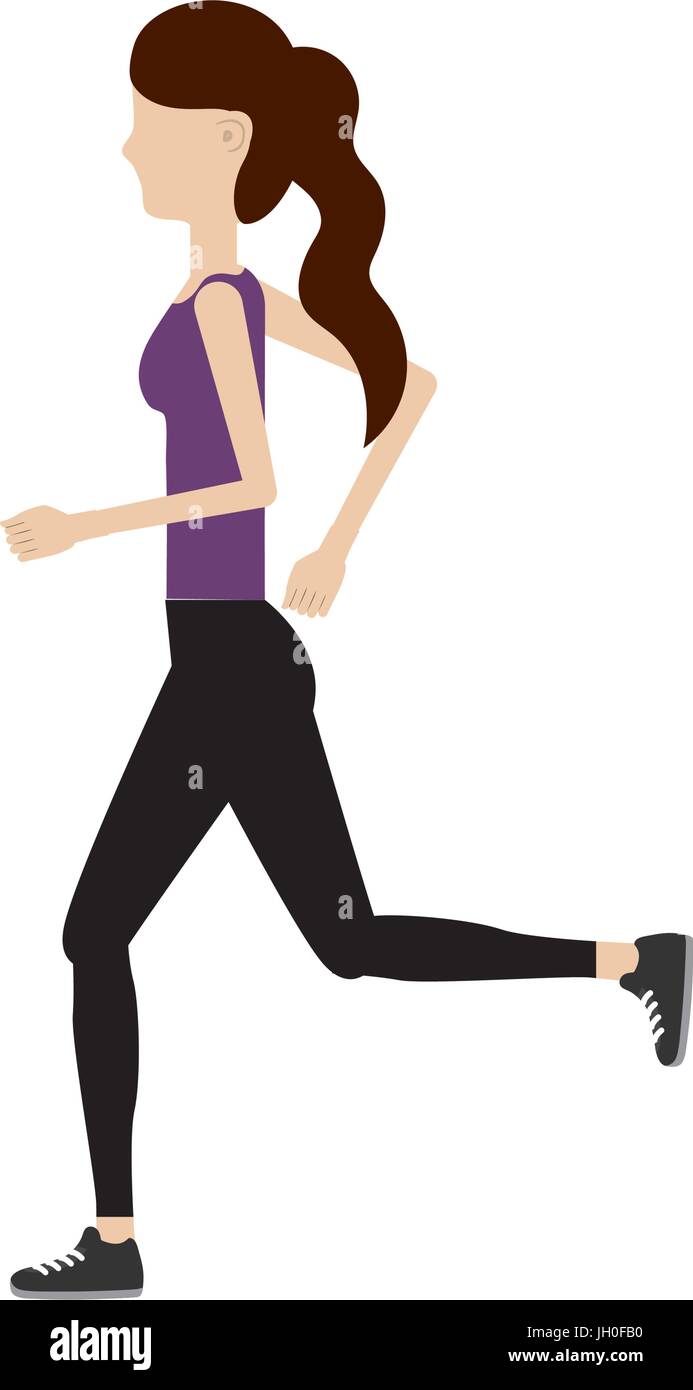 healthy woman doing exercise Stock Vector Image & Art - Alamy