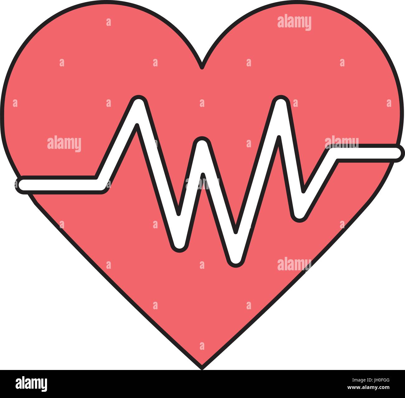 heartbeat element to know cardiac rhythm Stock Vector Image & Art - Alamy